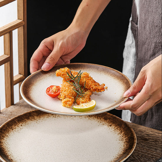 Harmony Ceramic Plate - Japanese Zen Dining | TOUKOKU