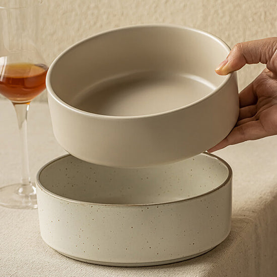 Japanese High-Rim Salad Bowl - Zen Dining Essential | TOUKOKU