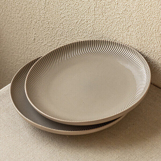 Japanese Ceramic Plate 8.2" - Zen Dining Essential | TOUKOKU