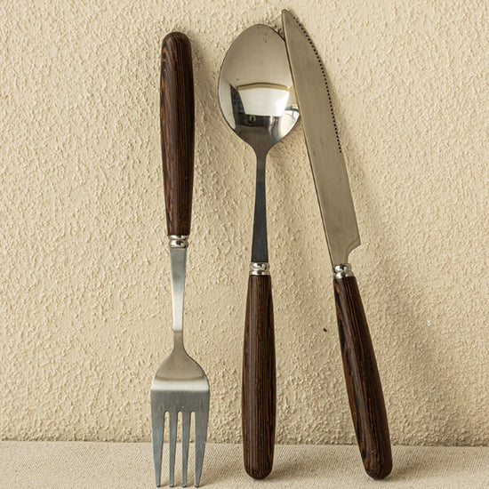 Japanese Wooden Cutlery Set - Zen Dining Collection | TOUKOKU