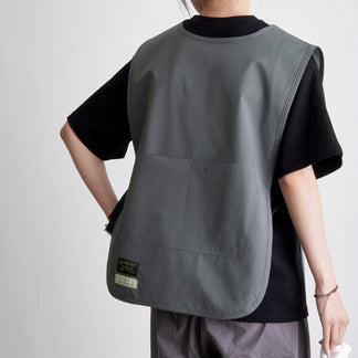 Japanese Work Apron Gray - Eastern Kitchen Style | TOUKOKU