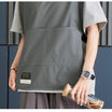 Japanese Work Apron Gray - Eastern Kitchen Style | TOUKOKU