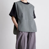 Japanese Work Apron Gray - Eastern Kitchen Style | TOUKOKU