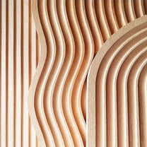 Elegant Beech Wood Wave Tray Decorative Bread & Pastry Serving Tray ...