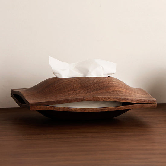 Wooden Tissue Box - Eastern Zen Table Accent | TOUKOKU