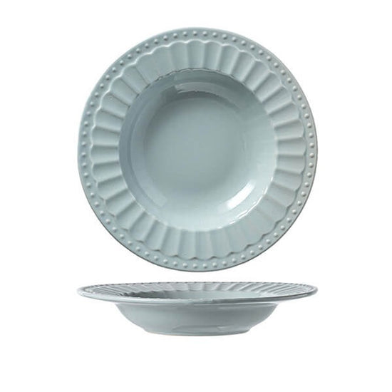 Textured Relief Pasta Plate (8.7 inches) - Wabi-Sabi and Zen Inspired ...