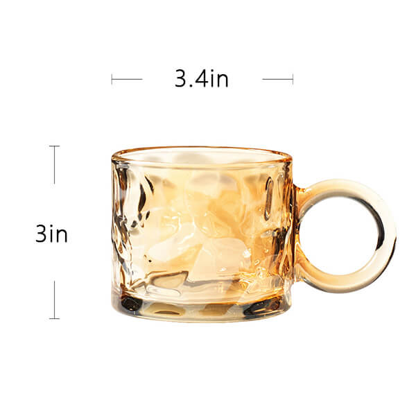 Bubble Relief Glass Mug - Eastern Zen Drinkware | TOUKOKU