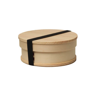 HarmonyWood Round Wooden Snack Bento Box Natural Wood Color – TOUKOKU