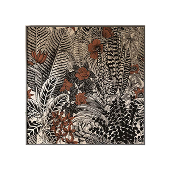 Vintage Botanical Square: Retro-Inspired Wall Art for Timeless Decor ...